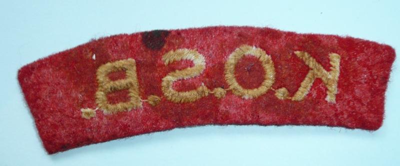 The Quartermaster's Store | KOSB Kings Own Scottish Borderers Woven ...